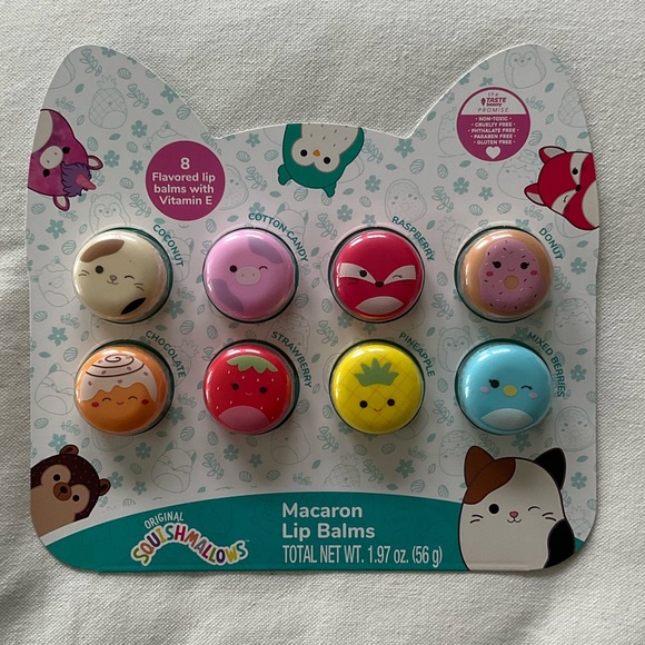 Squishmallows | Makeup | Squishmallow 8 Flavored Macaron Lip Balms With ...